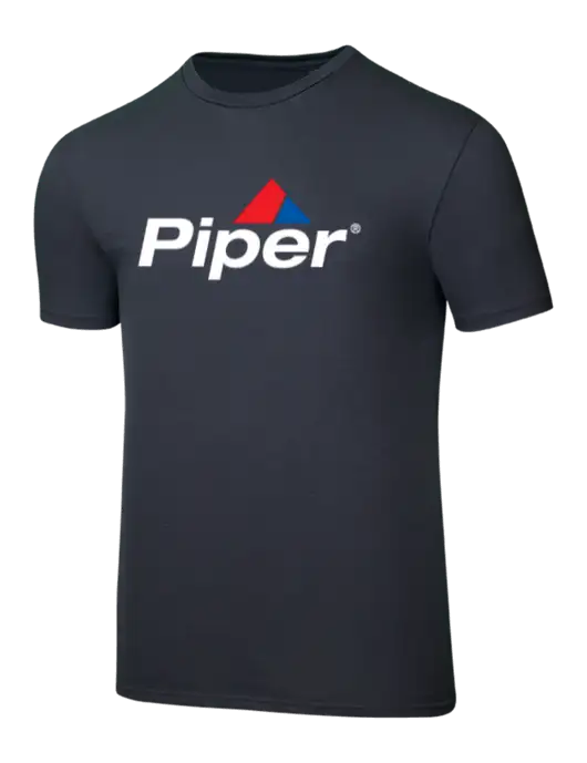 Seriously Soft Charcoal T-Shirt w/Piper Logo