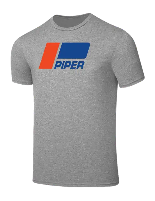 Seriously Soft Light Heather Grey T-Shirt w/Piper Classic Logo