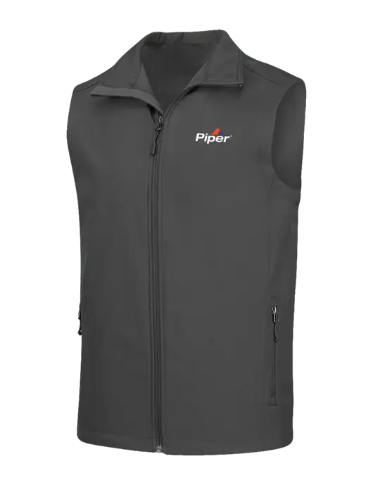 Dark Grey Core Soft Shell Vest w/Piper Logo