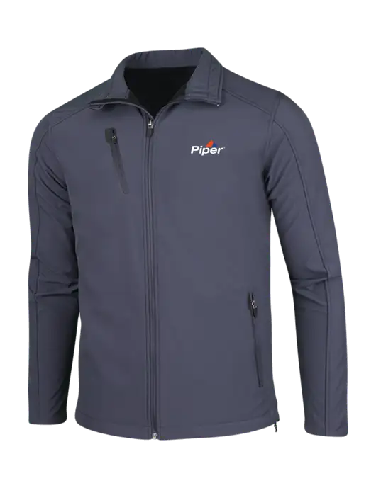 Dark Grey Welded Softshell Jacket w/Piper Logo