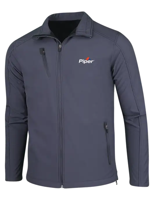Dark Grey Welded Softshell Jacket w/Piper Logo