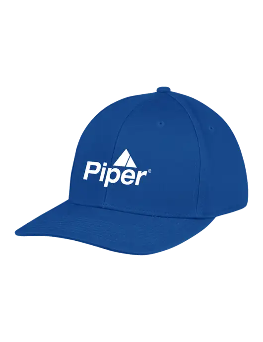 Premium Modern Structured Twill Royal Snapback Cap w/Piper Logo