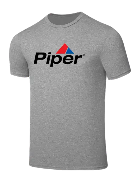 Seriously Soft Light Heather Grey T-Shirt w/Piper Logo