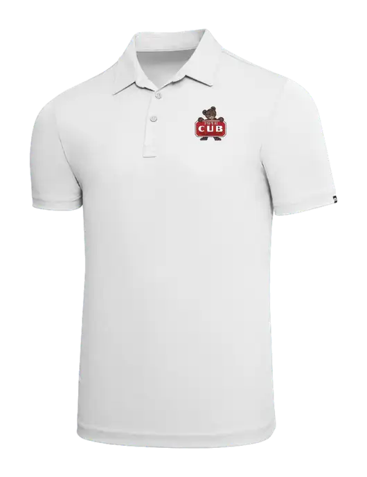 TravisMathew White Solid Oceanside Polo w/Piper Cub Logo