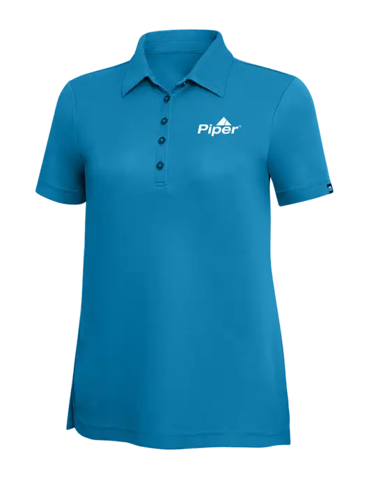TravisMathew Sapphire Solid Womens Oceanside Polo w/Piper Logo