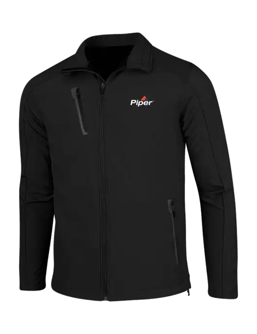 Black Welded Softshell Jacket w/Piper Logo