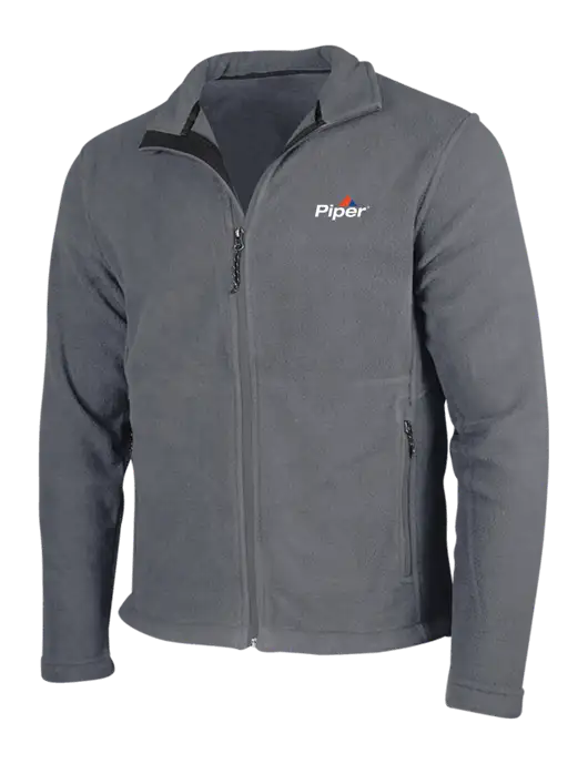 Medium Grey Fleece Jacket w/Piper Logo