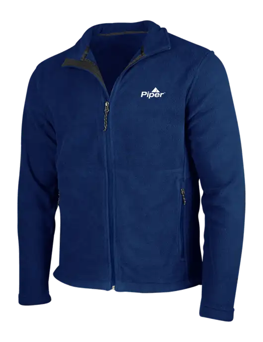 Navy Fleece Jacket w/Piper Logo