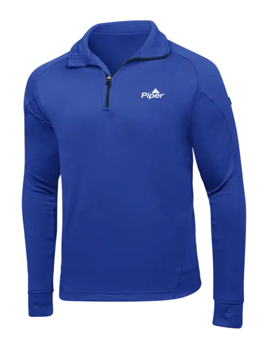 True Royal Tech Fleece 1/4 Zip Pullover w/Piper Logo