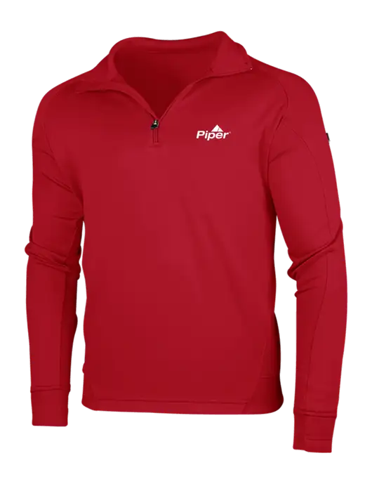 True Red Tech Fleece 1/4 Zip Pullover w/Piper Logo