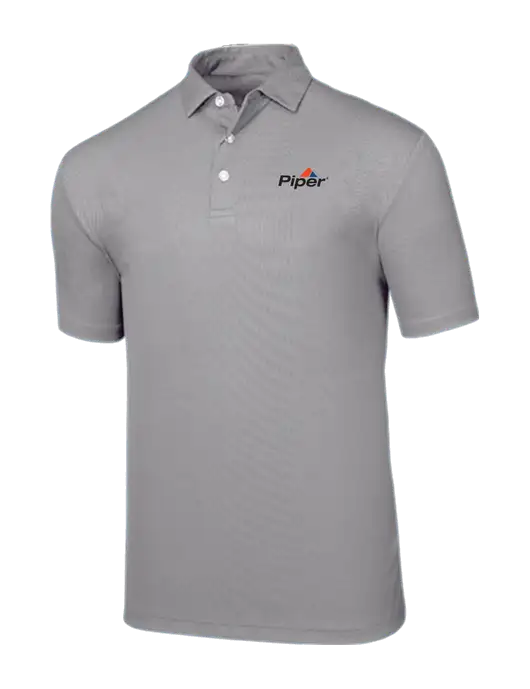 Callaway Birdseye Light Grey Polo w/Piper Logo