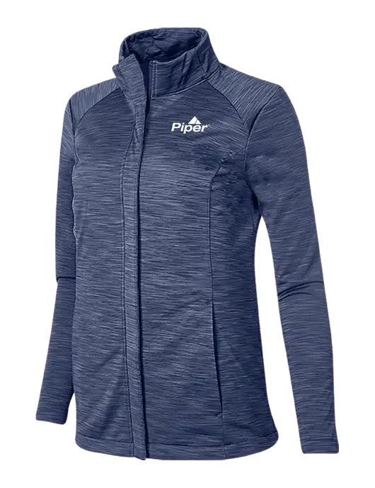Navy Heather Womens Stream Soft Shell Jacket w/Piper Logo
