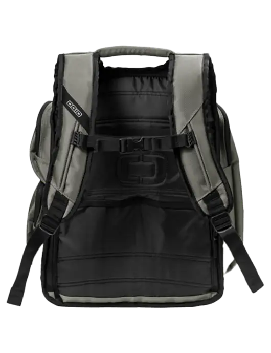 OGIO Medium Grey Metro Ballistic Laptop Backpack w/Piper Logo