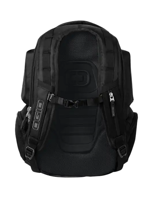 OGIO Black Stratagem Laptop Backpack w/Piper Logo