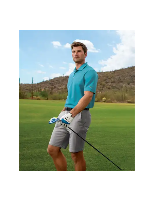 NIKE Carolina Blue Dri-Fit Micro Pique Polo w/Piper Logo